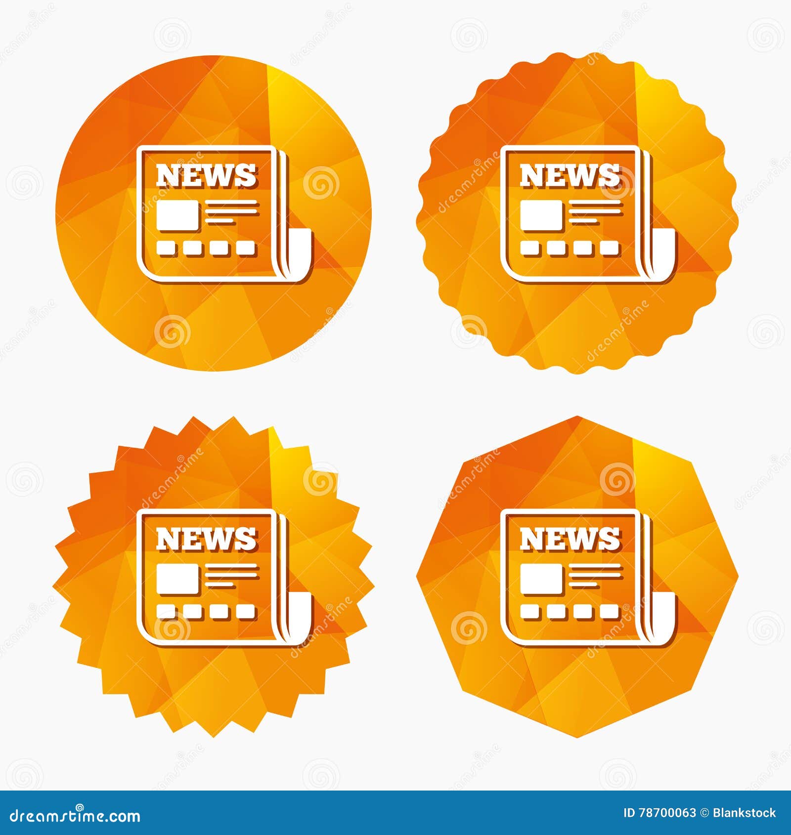 News Icon. Newspaper Sign. Mass Media Symbol Stock Vector ...