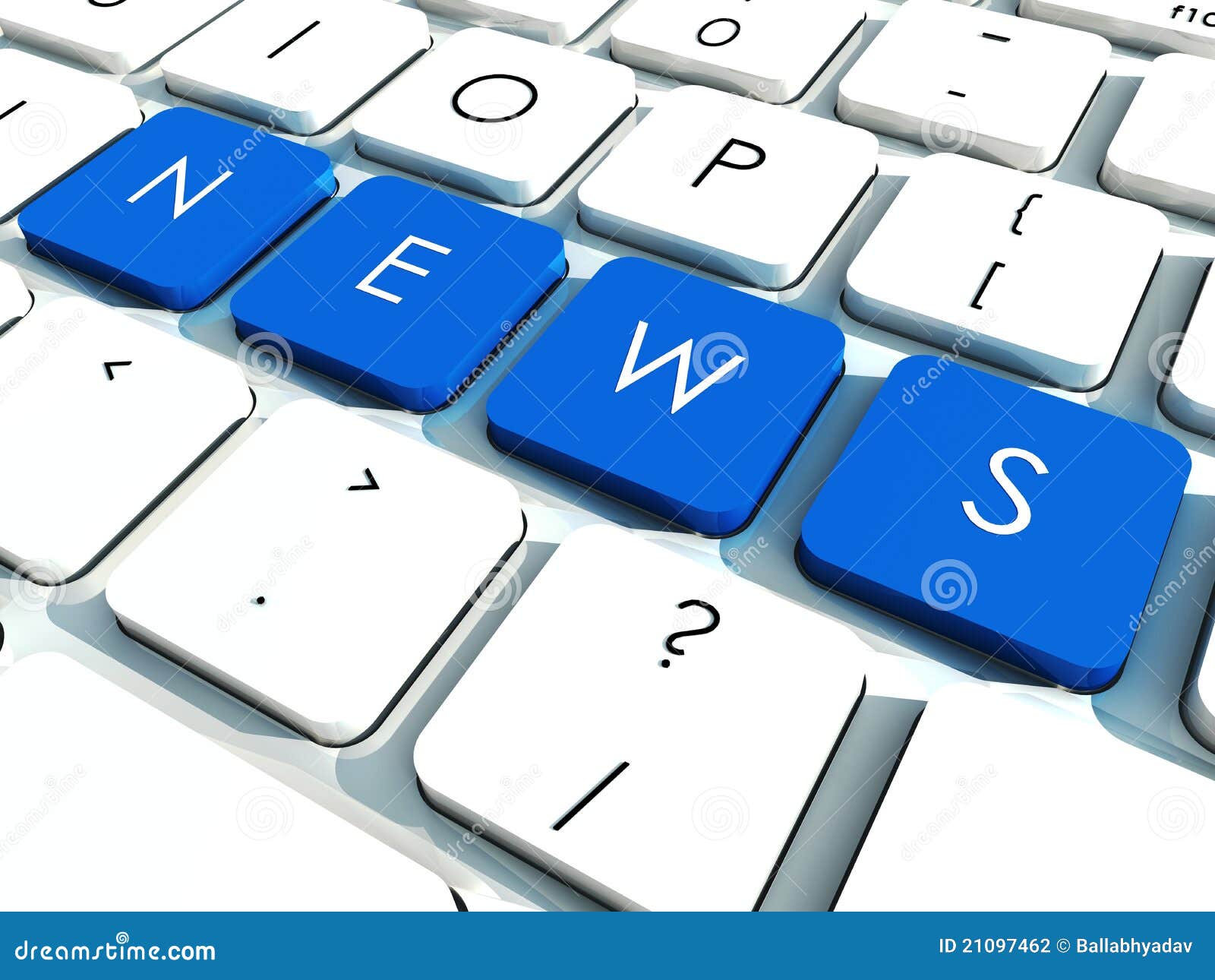 News keys stock illustration. Illustration of internet - 21097462