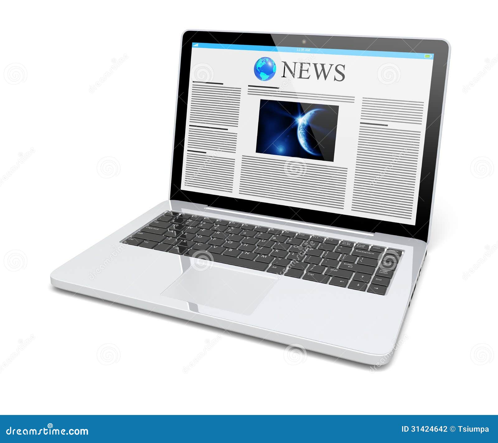 News stock illustration. Illustration of computer, mobile - 31424642