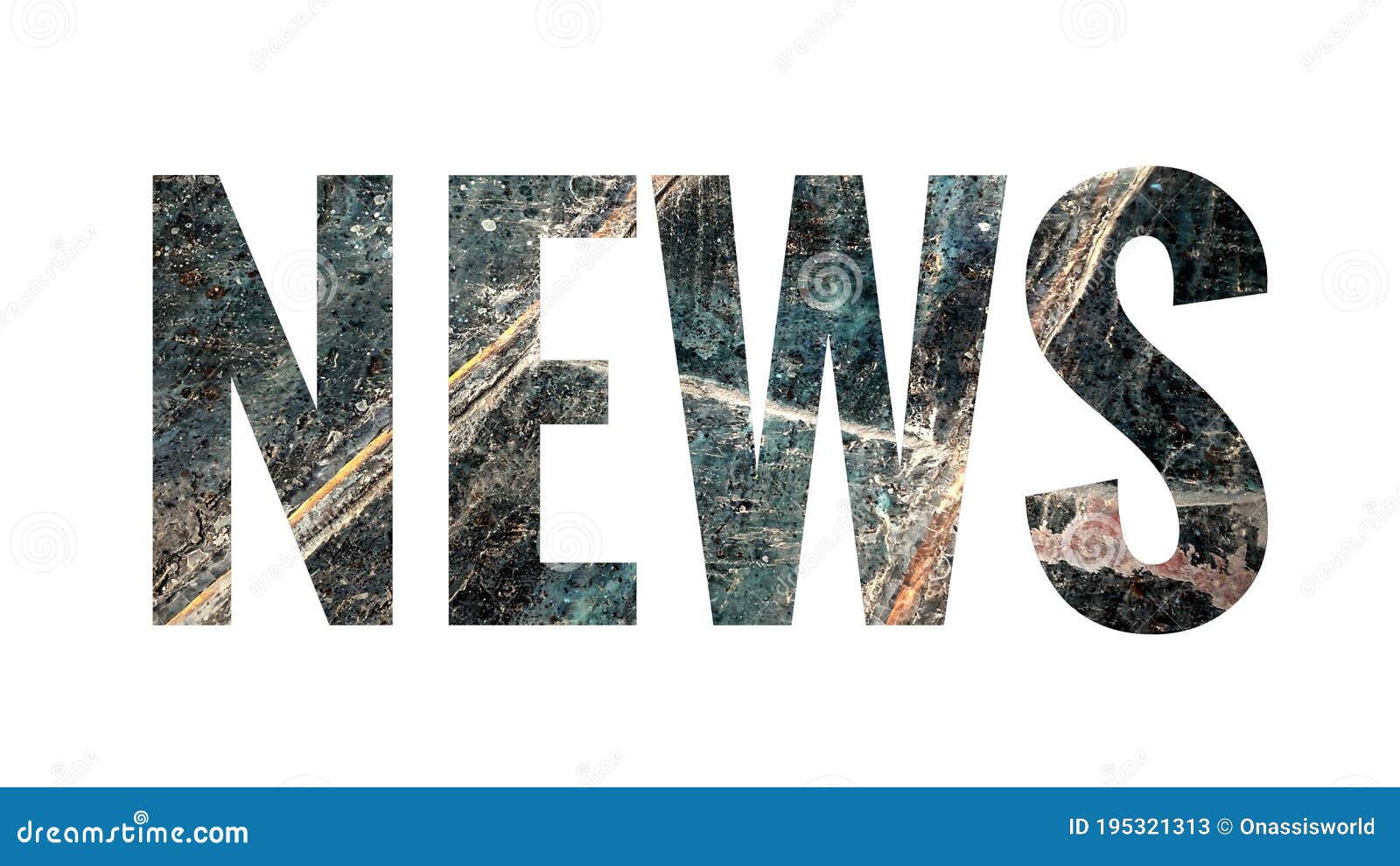 News Large Fonts Header stock illustration. Illustration of logo ...