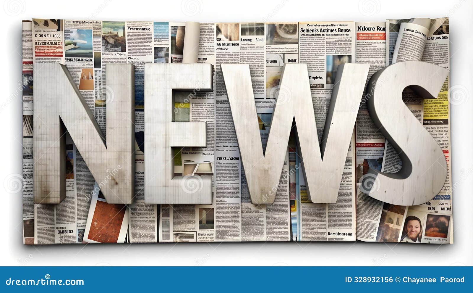 News in Layers: a Depth of Information AI Generated Stock Illustration ...