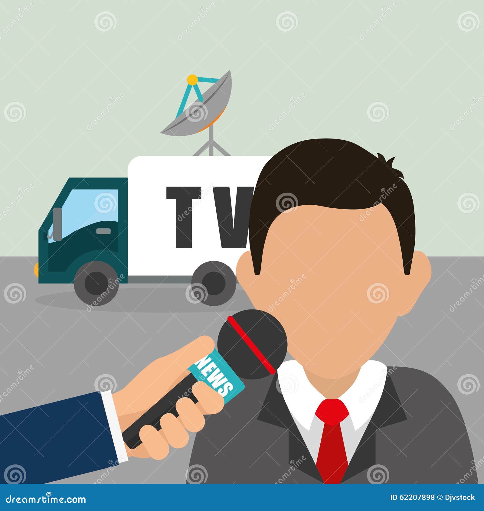News Media and Broadcasting Stock Vector - Illustration of broadcast ...
