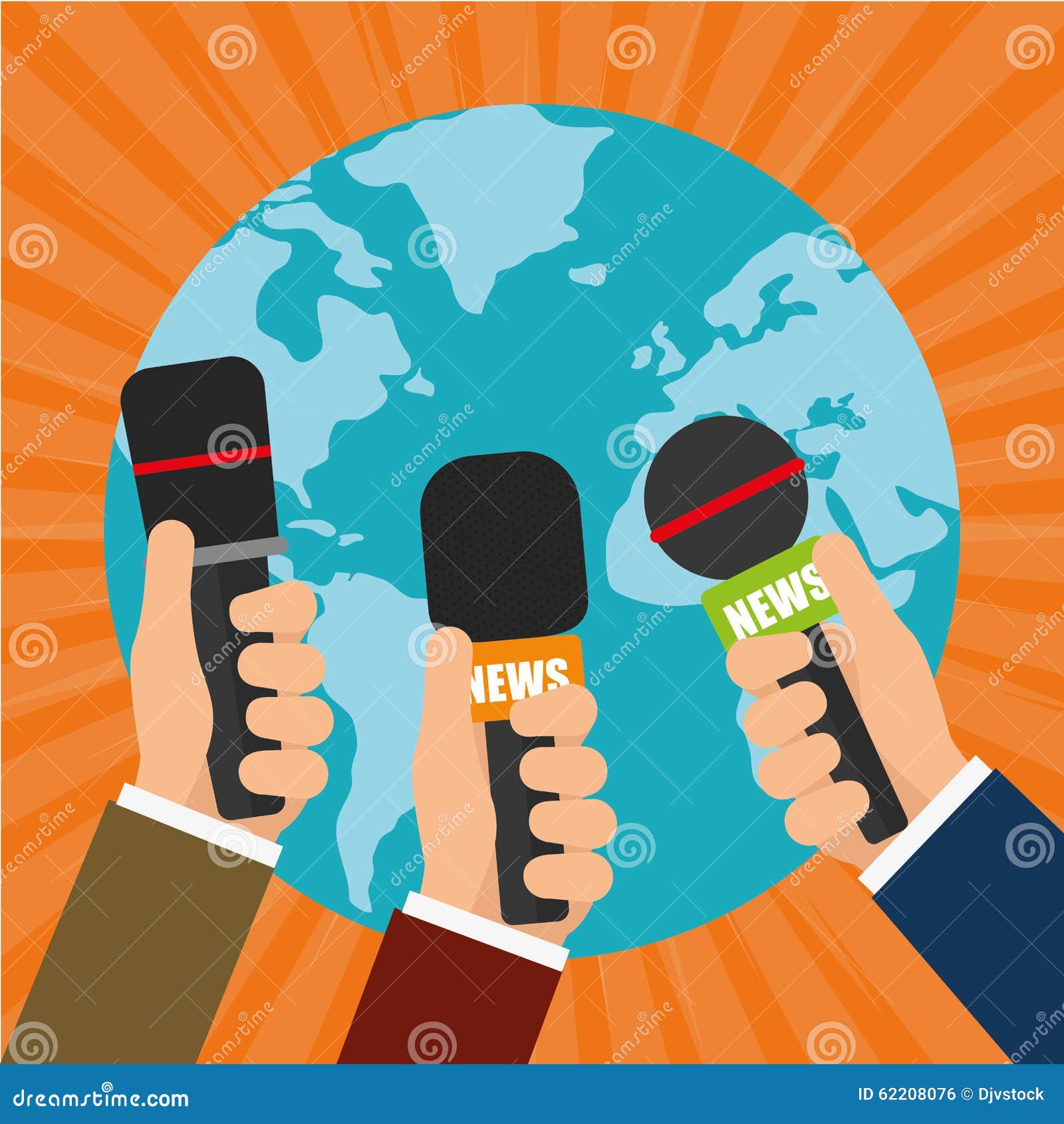 News Media and Broadcasting Stock Vector - Illustration of design ...