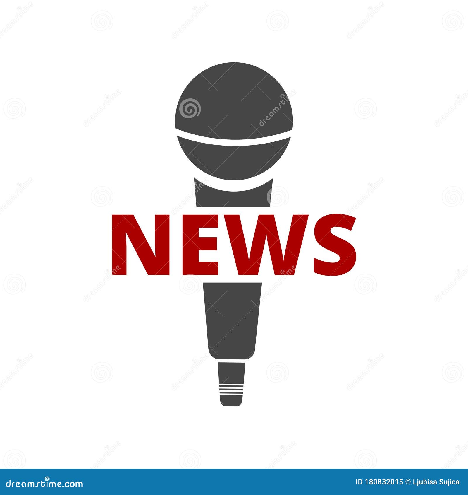 News Microphone Icon, Vector News Microphone Icon Stock Vector ...