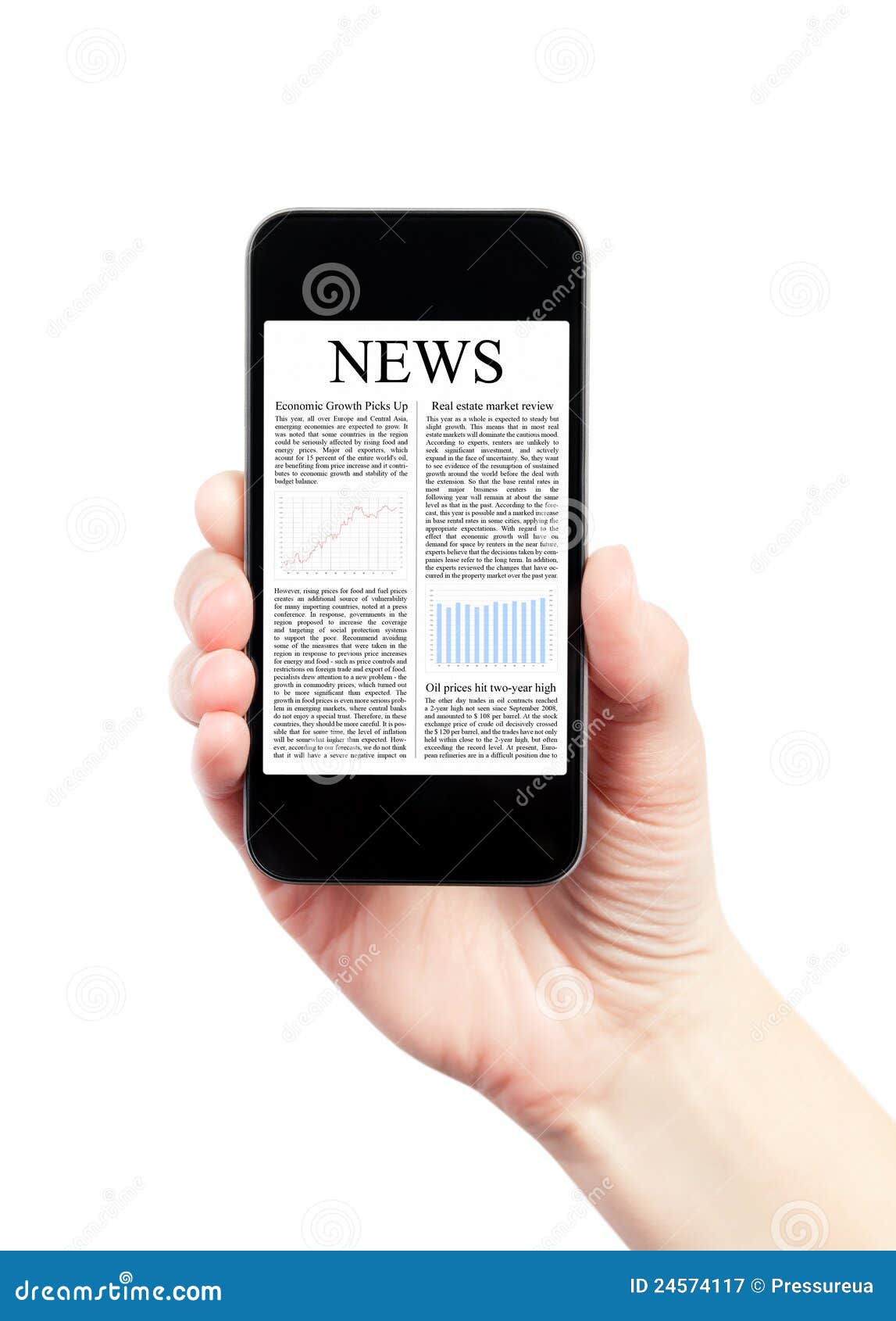 News on Mobile Smartphone stock image. Image of cellphone - 24574117