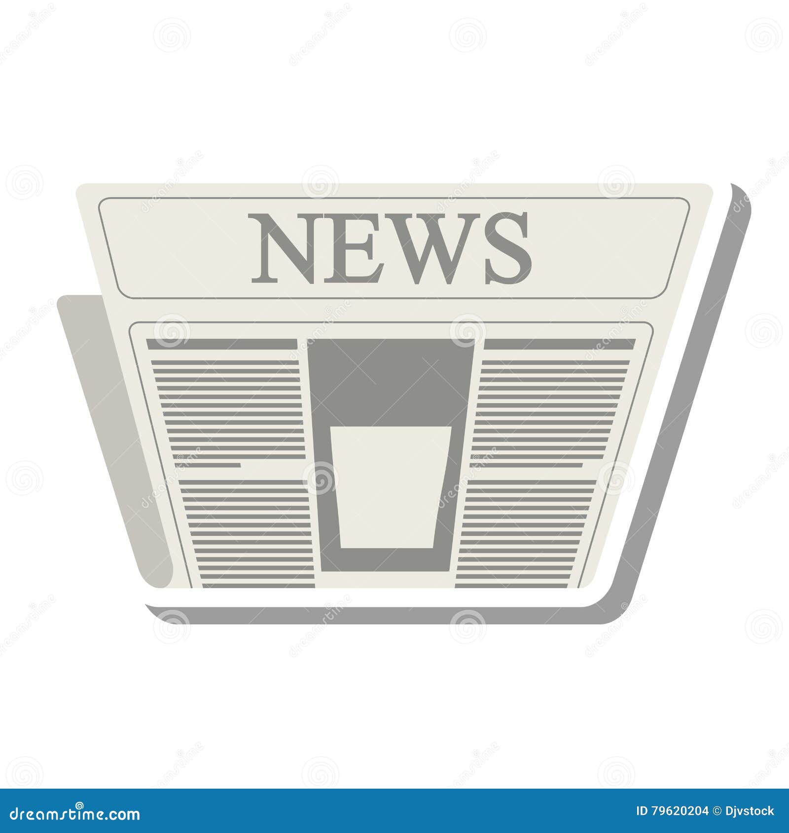 News Paper Information Isolated Icon Stock Vector - Illustration of ...
