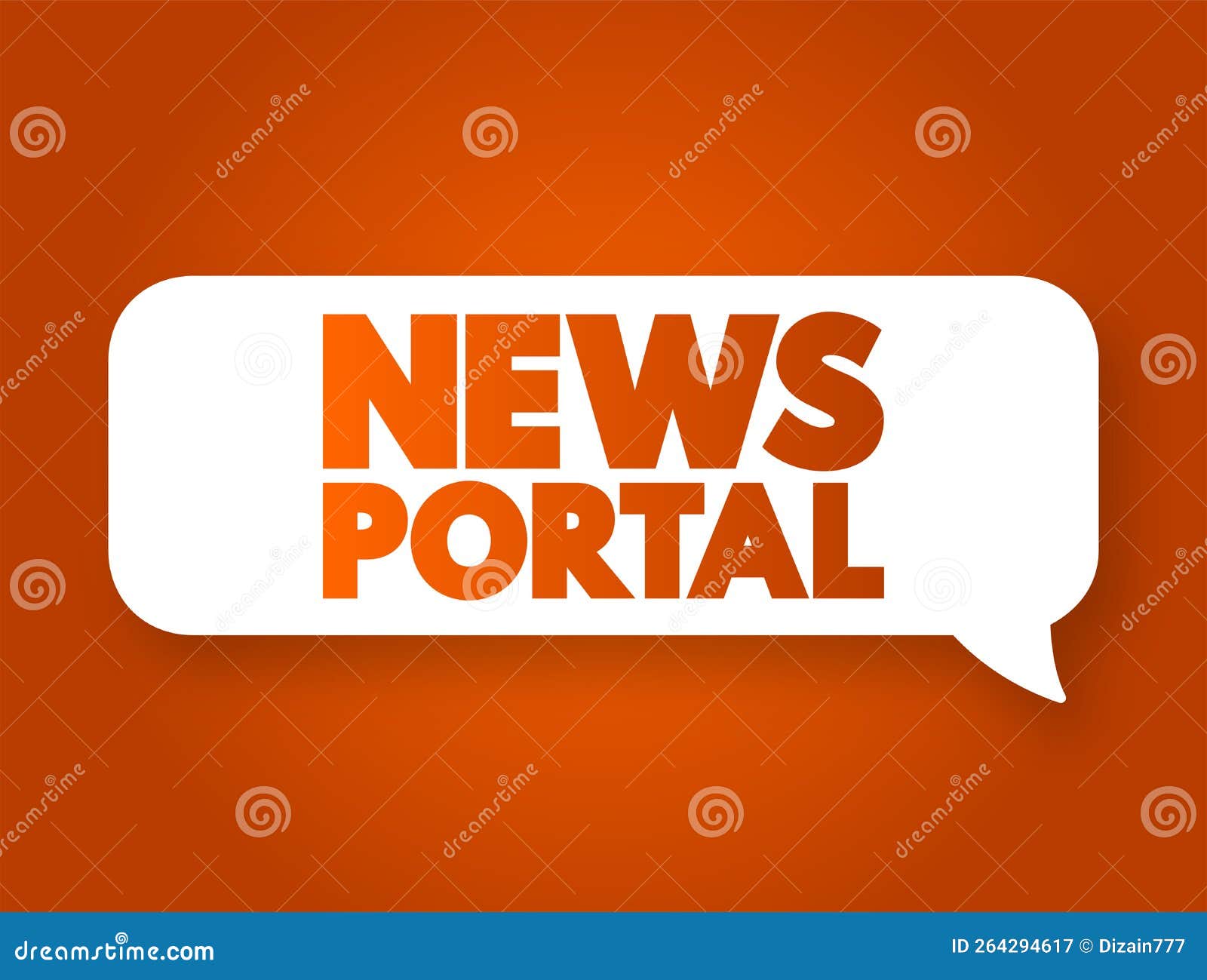News Portal Text Message Bubble, Concept Background Stock Illustration ...