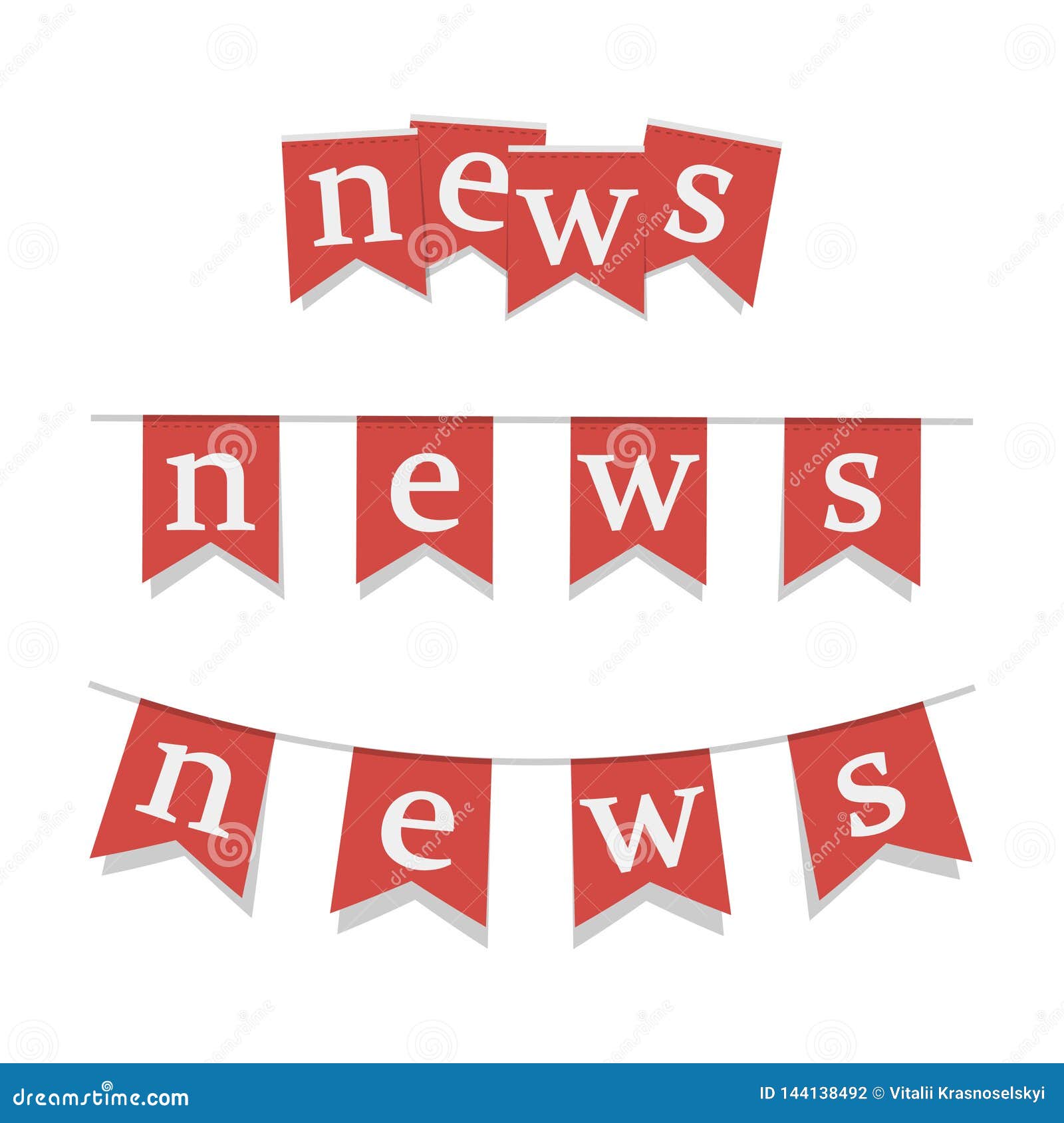 News Posters. Set Symbol News Sign. Vector Illustration Stock Vector ...
