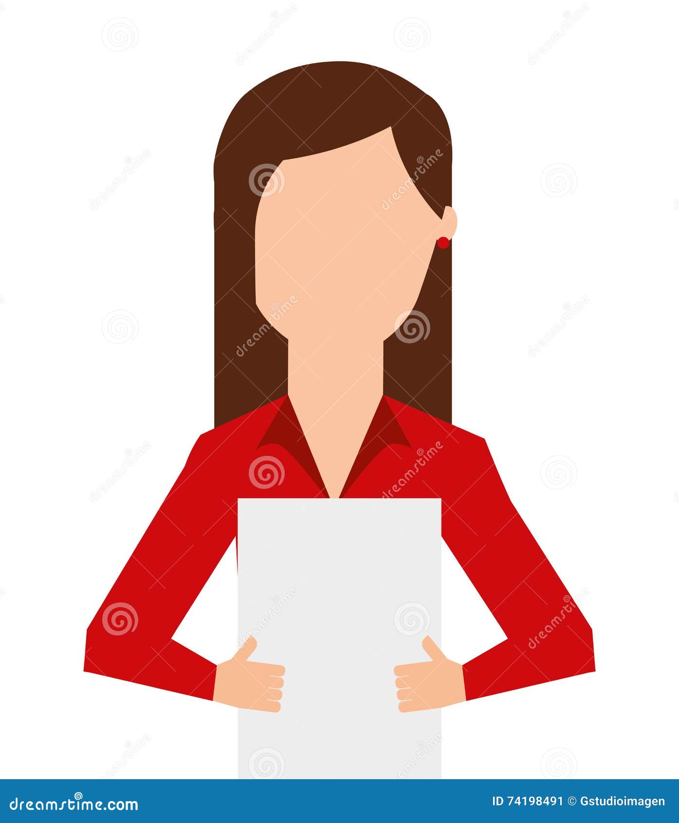 News Reader Man In Suit TV Host Isolated Male Character Vector ...