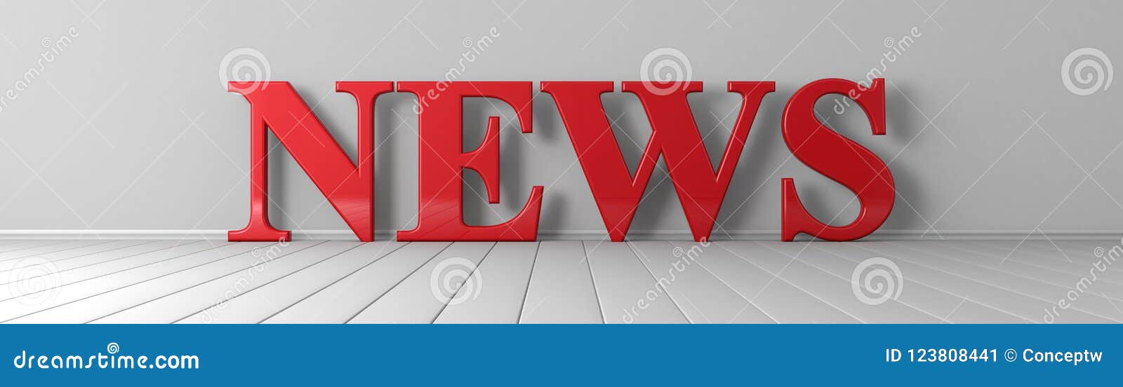 News red text wide banner stock illustration. Illustration of header ...