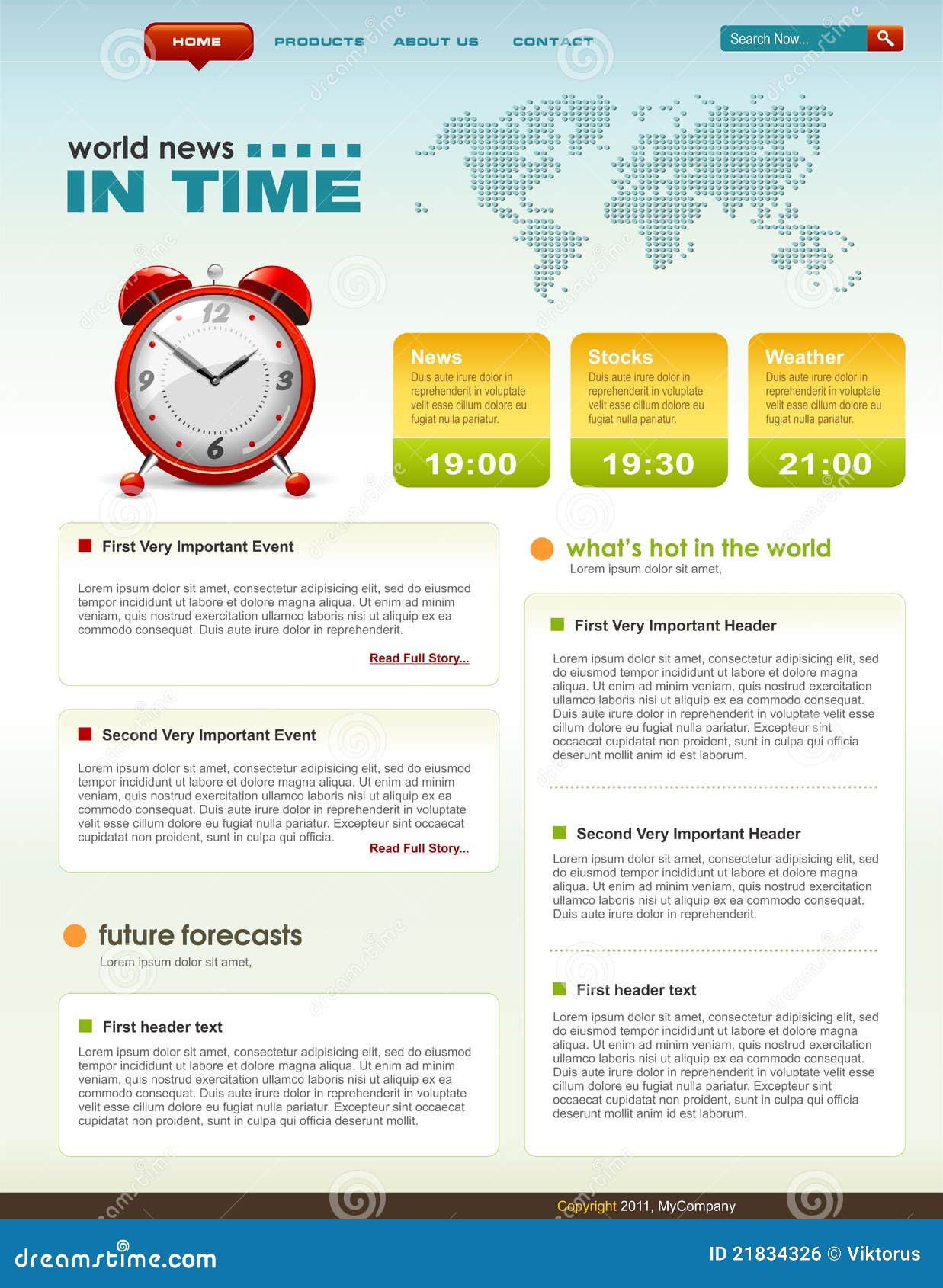 News Related Web Page Infographics Template Stock Vector - Illustration ...