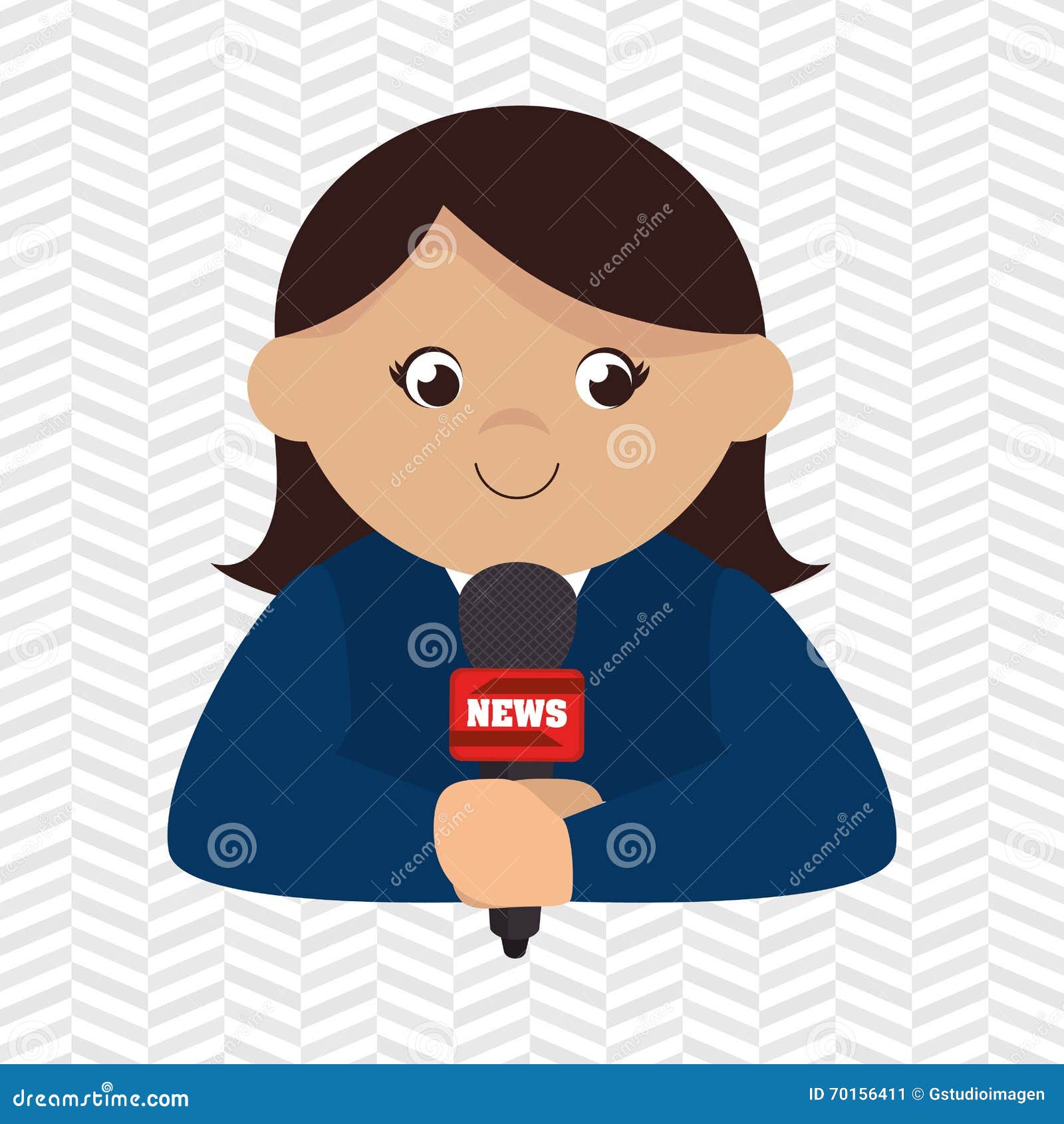 News reporter design stock illustration. Illustration of conference ...