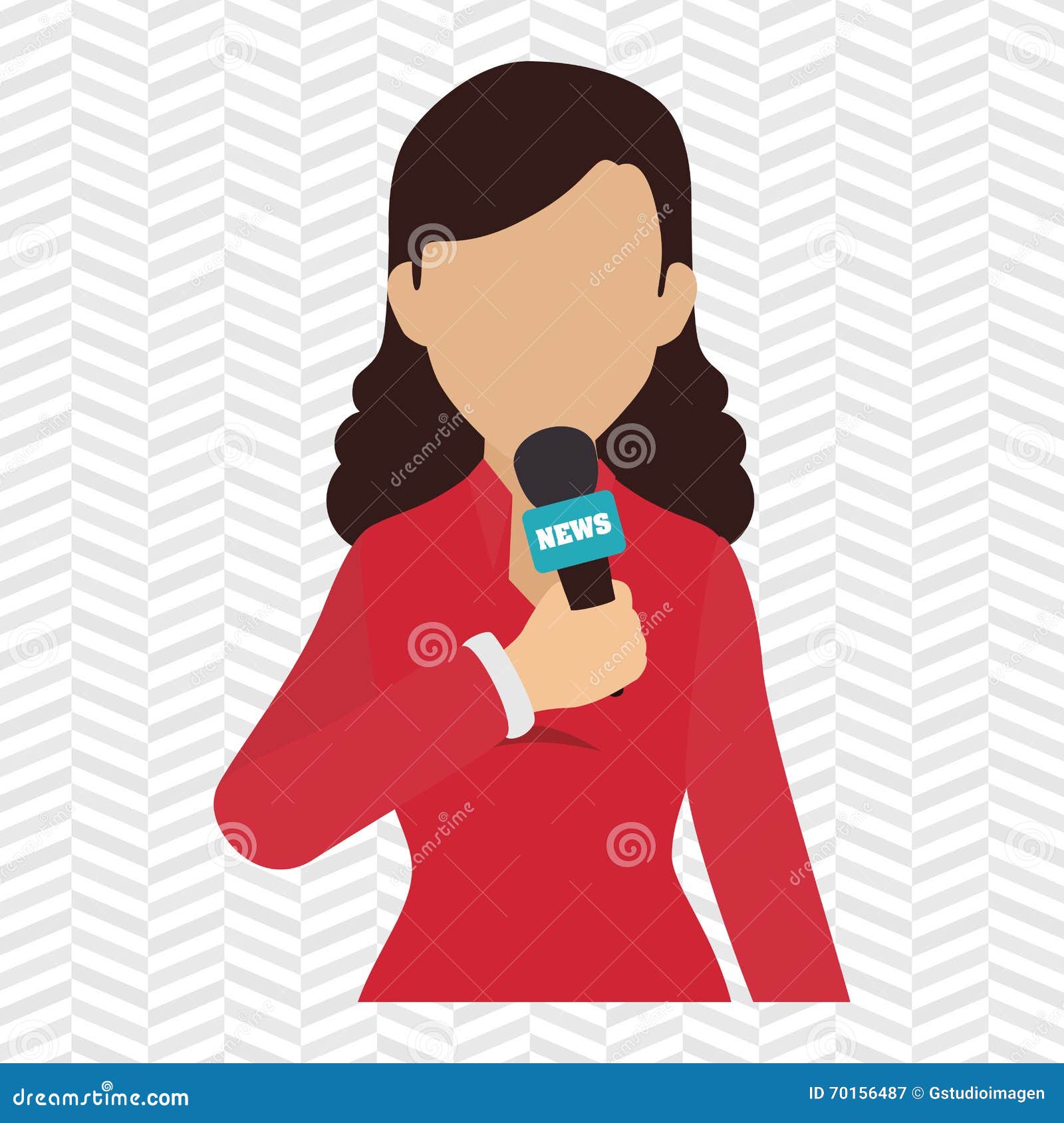 News reporter design stock illustration. Illustration of background ...