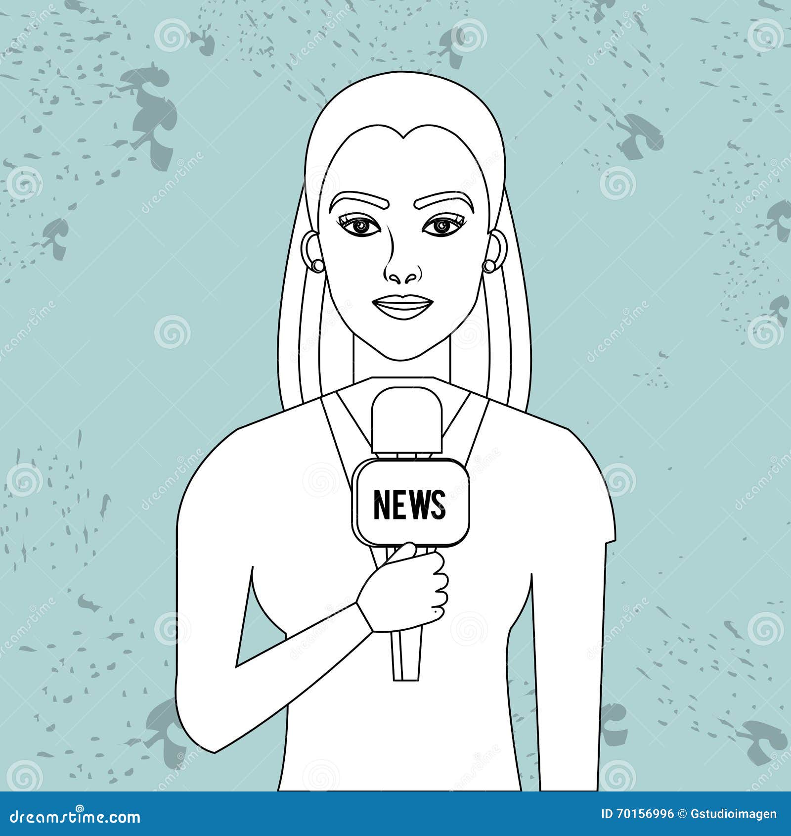 News reporter design stock illustration. Illustration of information ...
