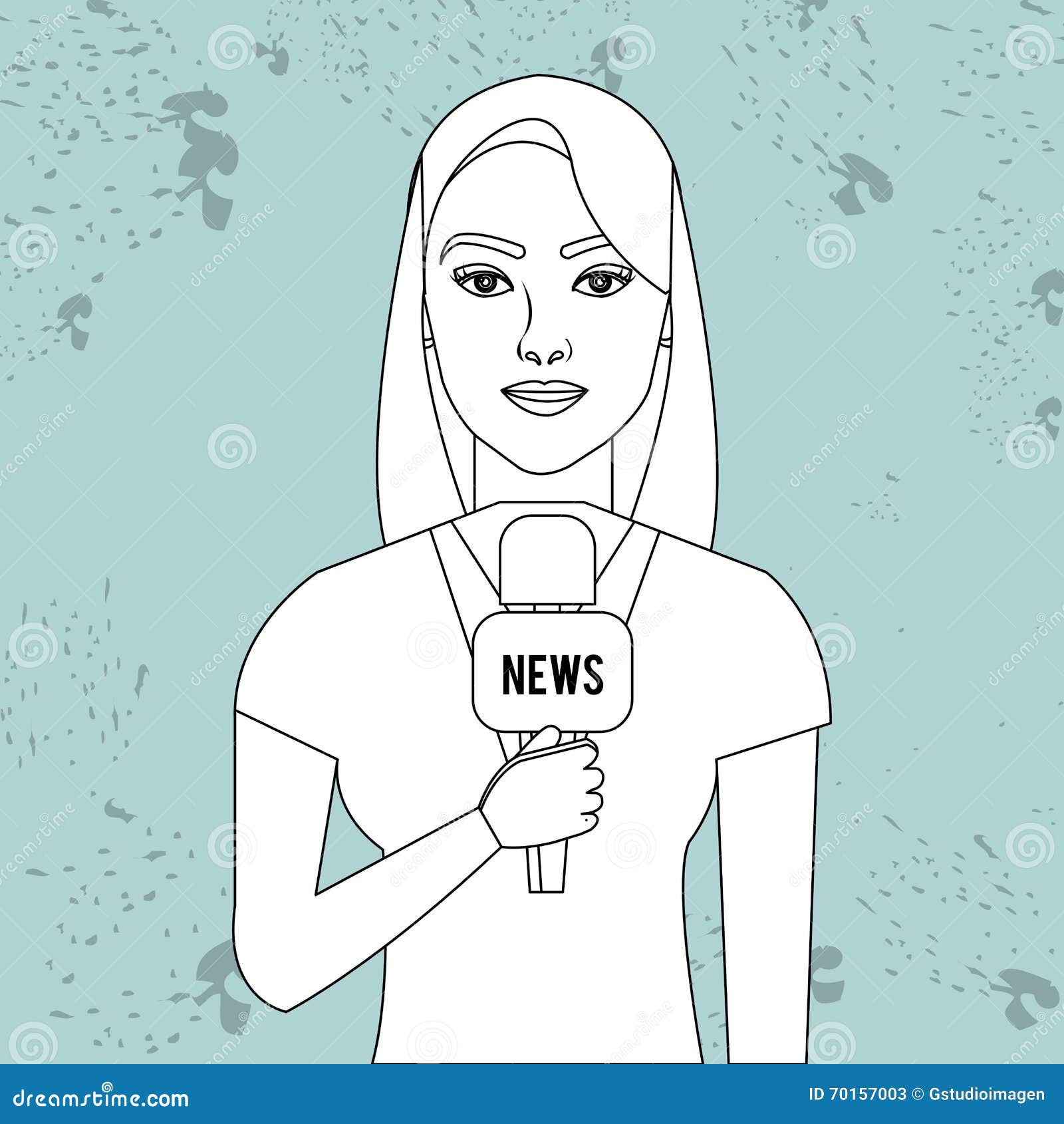 News reporter design stock illustration. Illustration of person - 70157003