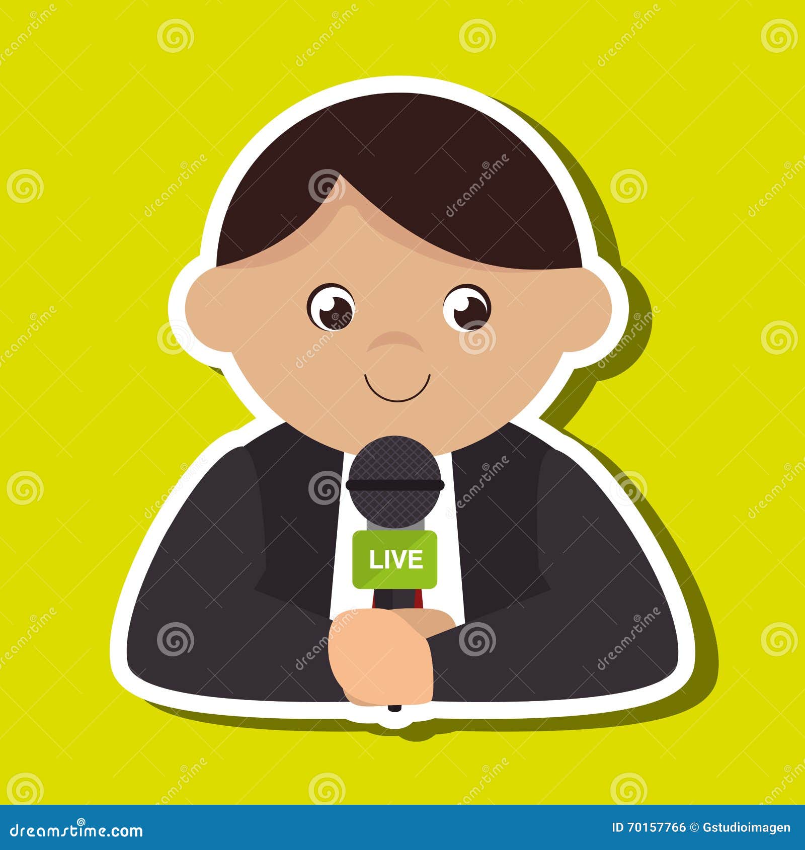 News reporter design stock illustration. Illustration of background ...