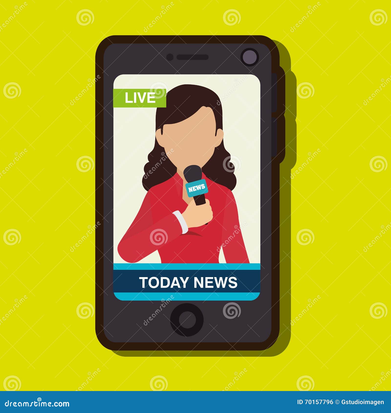 News reporter design stock illustration. Illustration of spokesperson ...