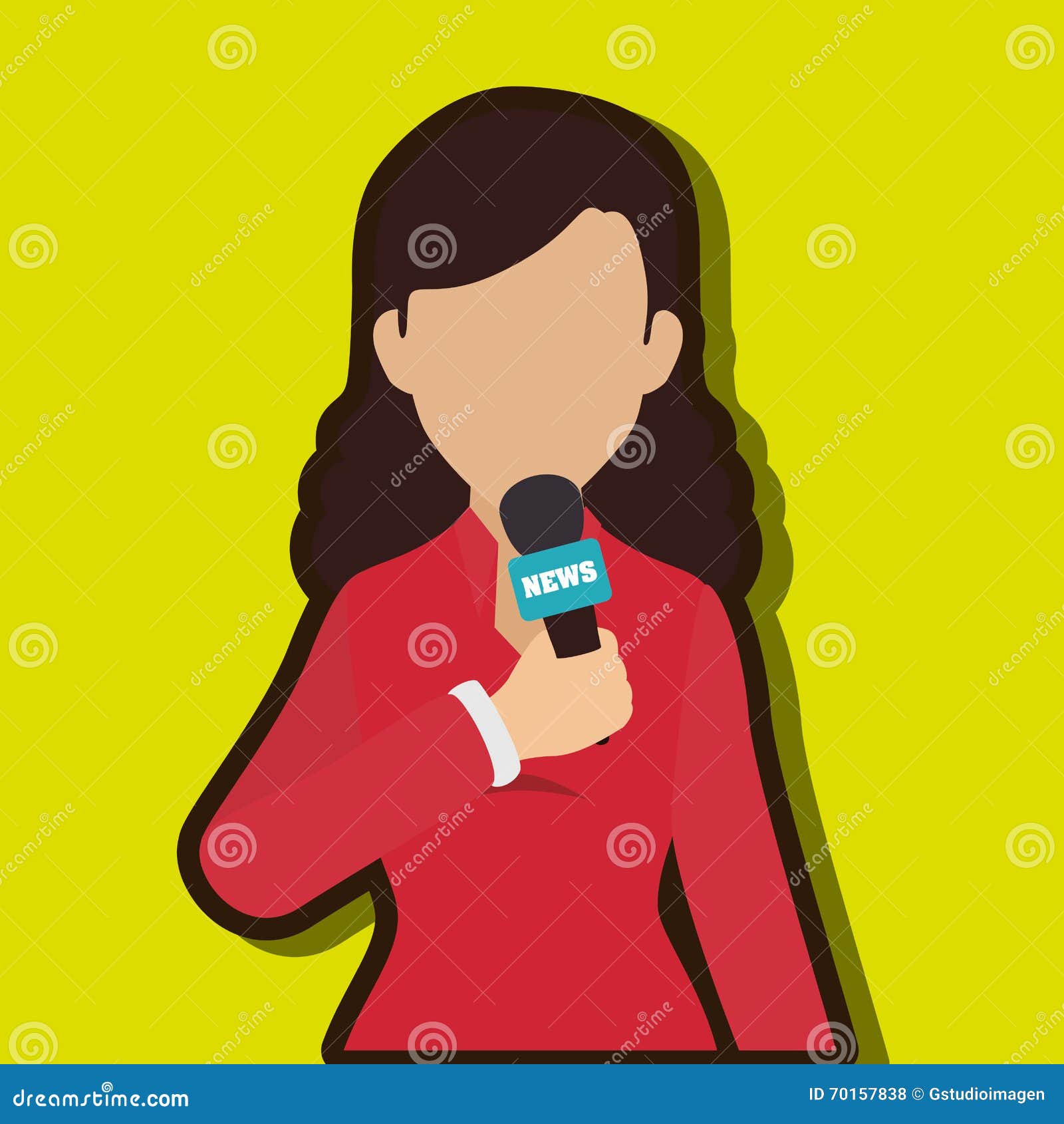 News reporter design stock illustration. Illustration of design - 70157838