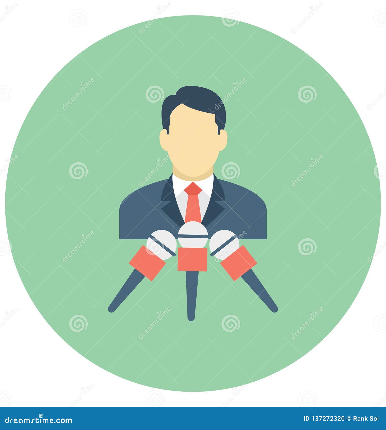 News Reporter Isolated Vector Icon that Can Be Easily Modified or Edit ...