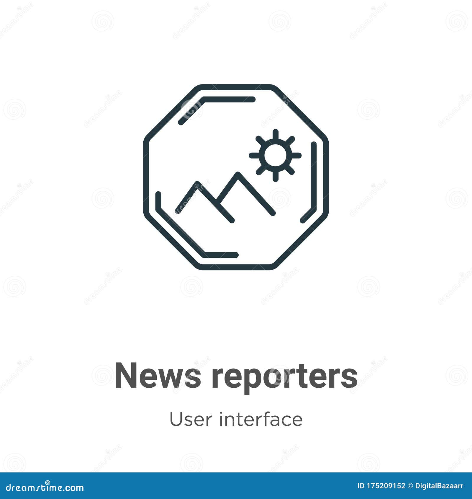 News Reporters Vector Icon On White Background. Flat Vector News ...