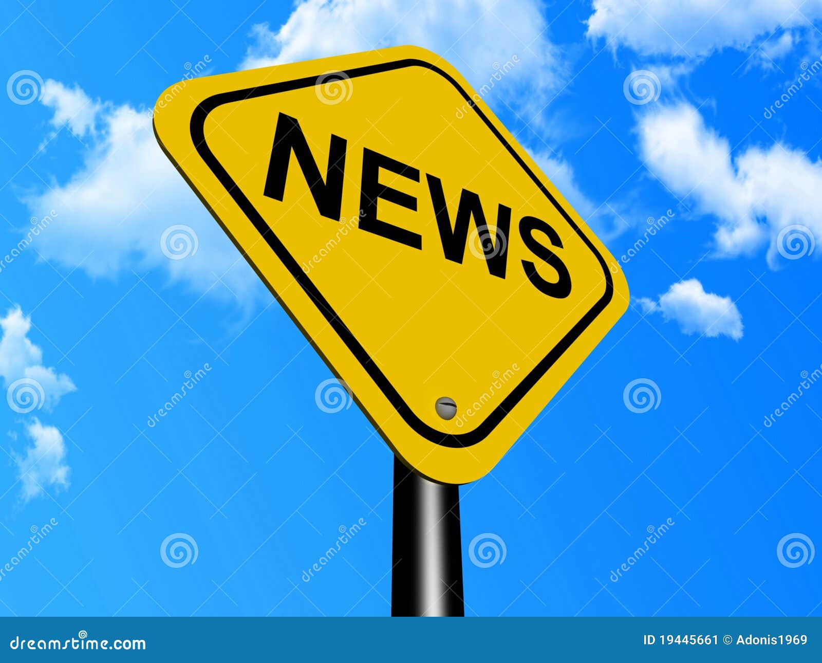 News sign stock image. Image of details, business, transportation ...