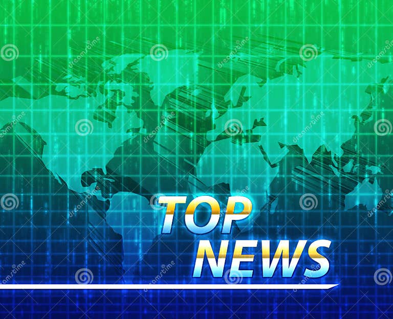 News splash screen stock illustration. Illustration of broadcast - 9588804