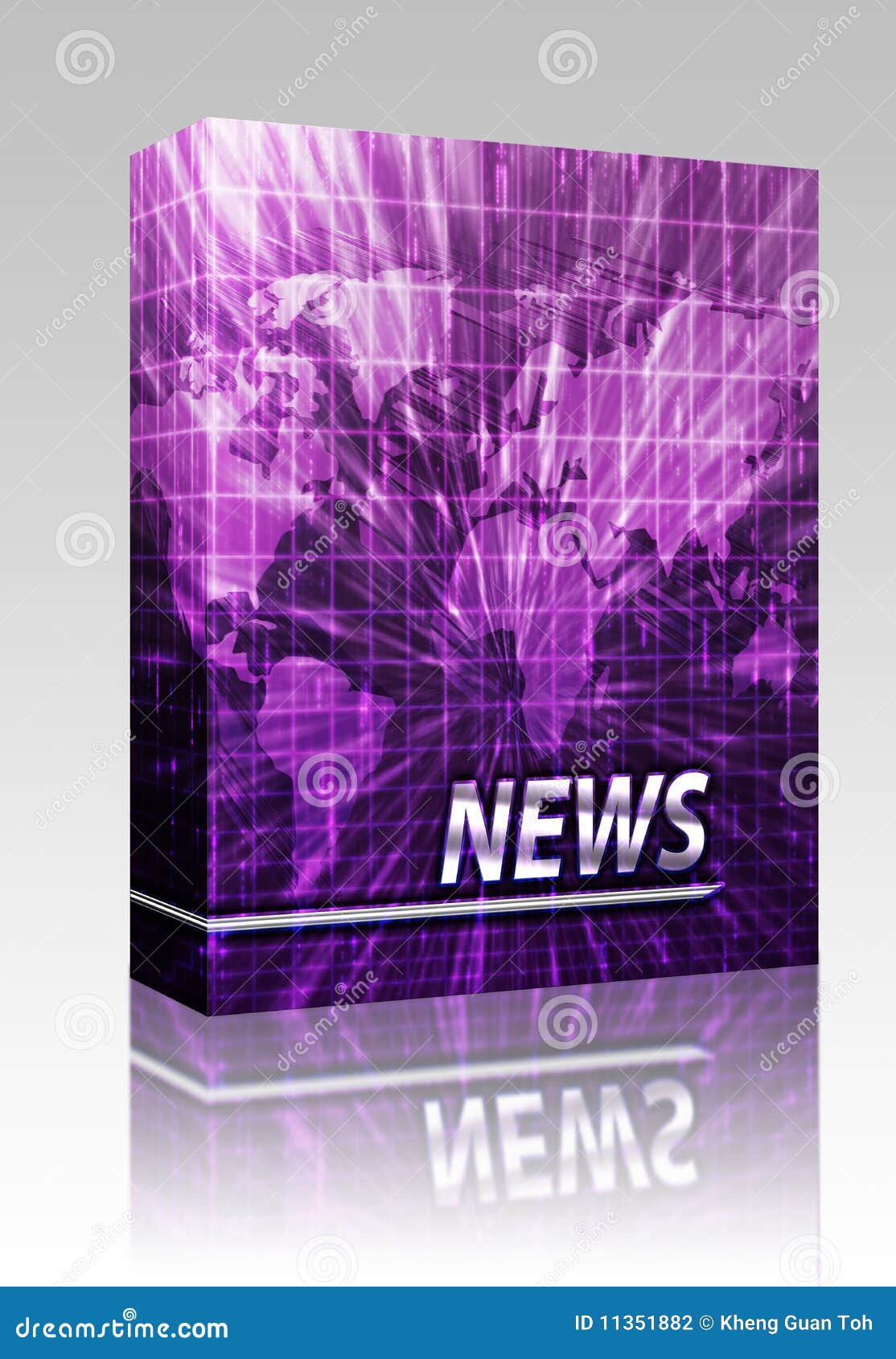 News Splash Screen Box Package Stock Illustration - Illustration of ...