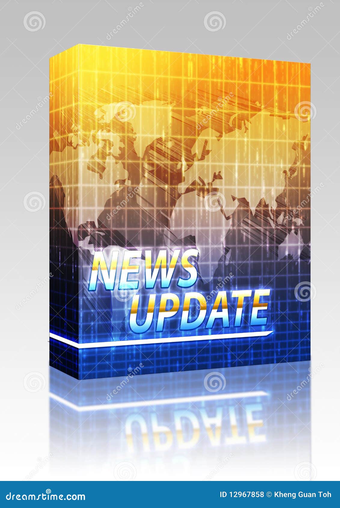 News Splash Screen Box Package Stock Illustration - Illustration of ...