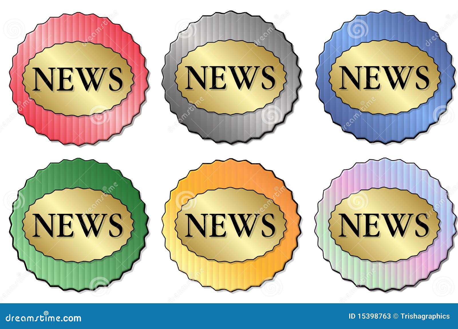 News Sticker stock illustration. Illustration of homepage - 15398763