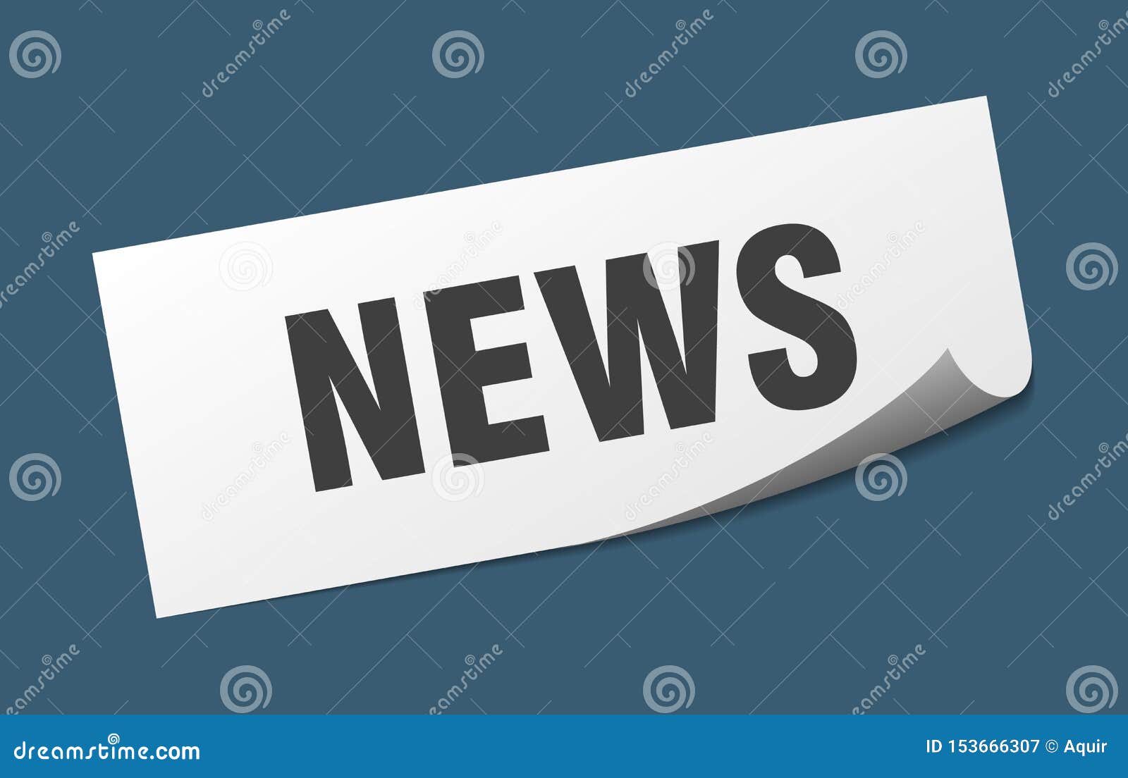 News sticker. stock vector. Illustration of badge, emblem - 153666307