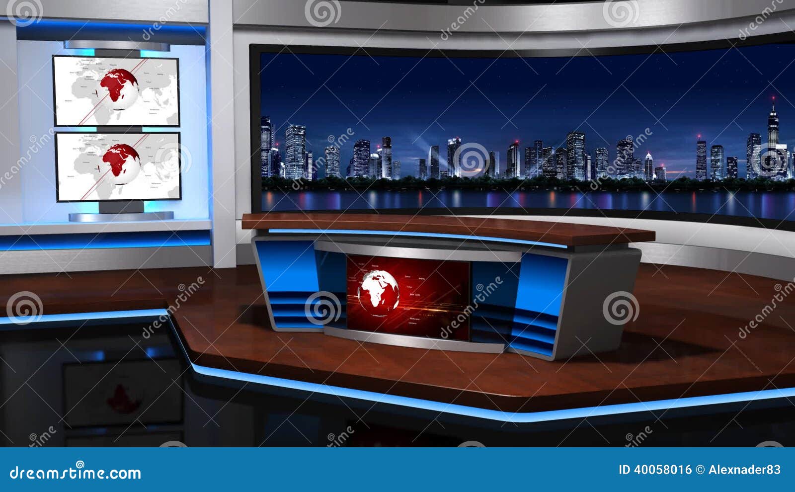 News studio_056 stock footage. Video of news, important - 40058016