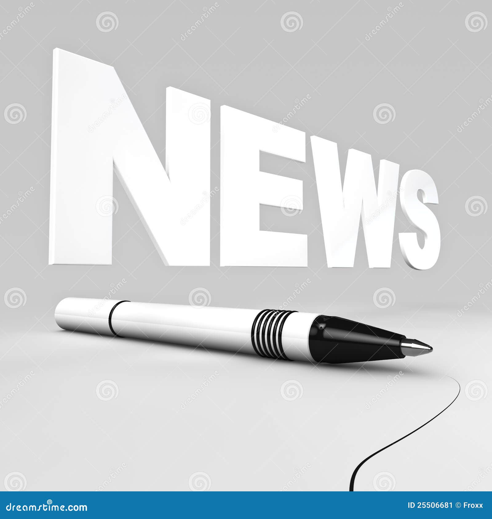 News text stock illustration. Illustration of rendering - 25506681