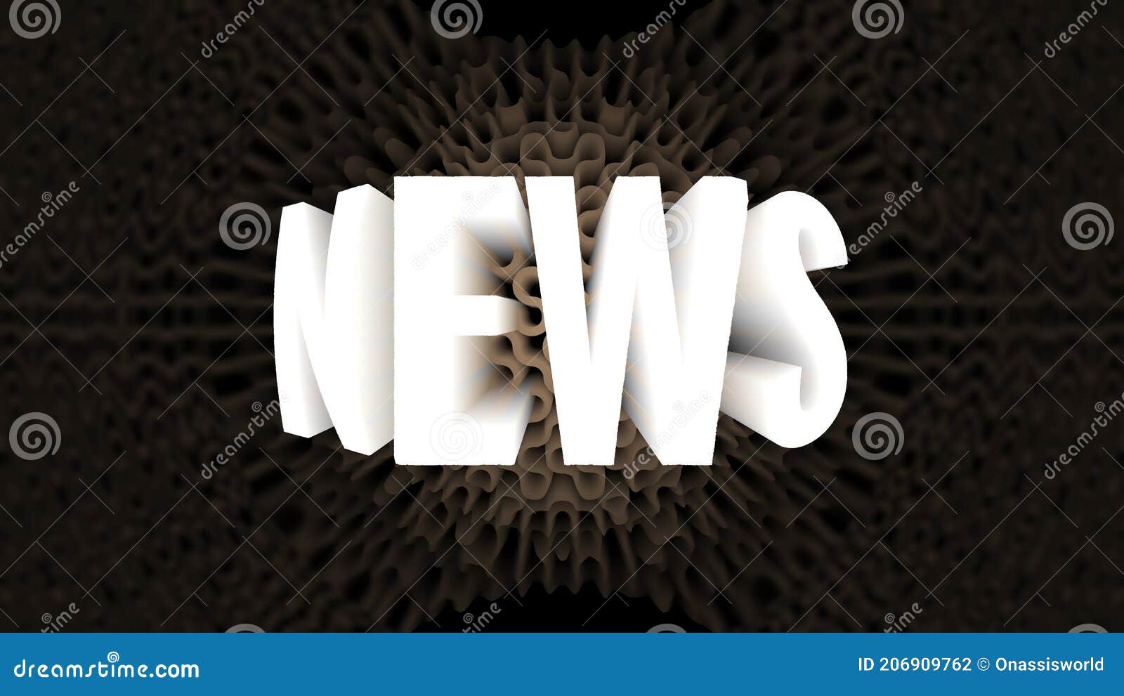 News Text Header on Black Background Illustration Stock Illustration ...