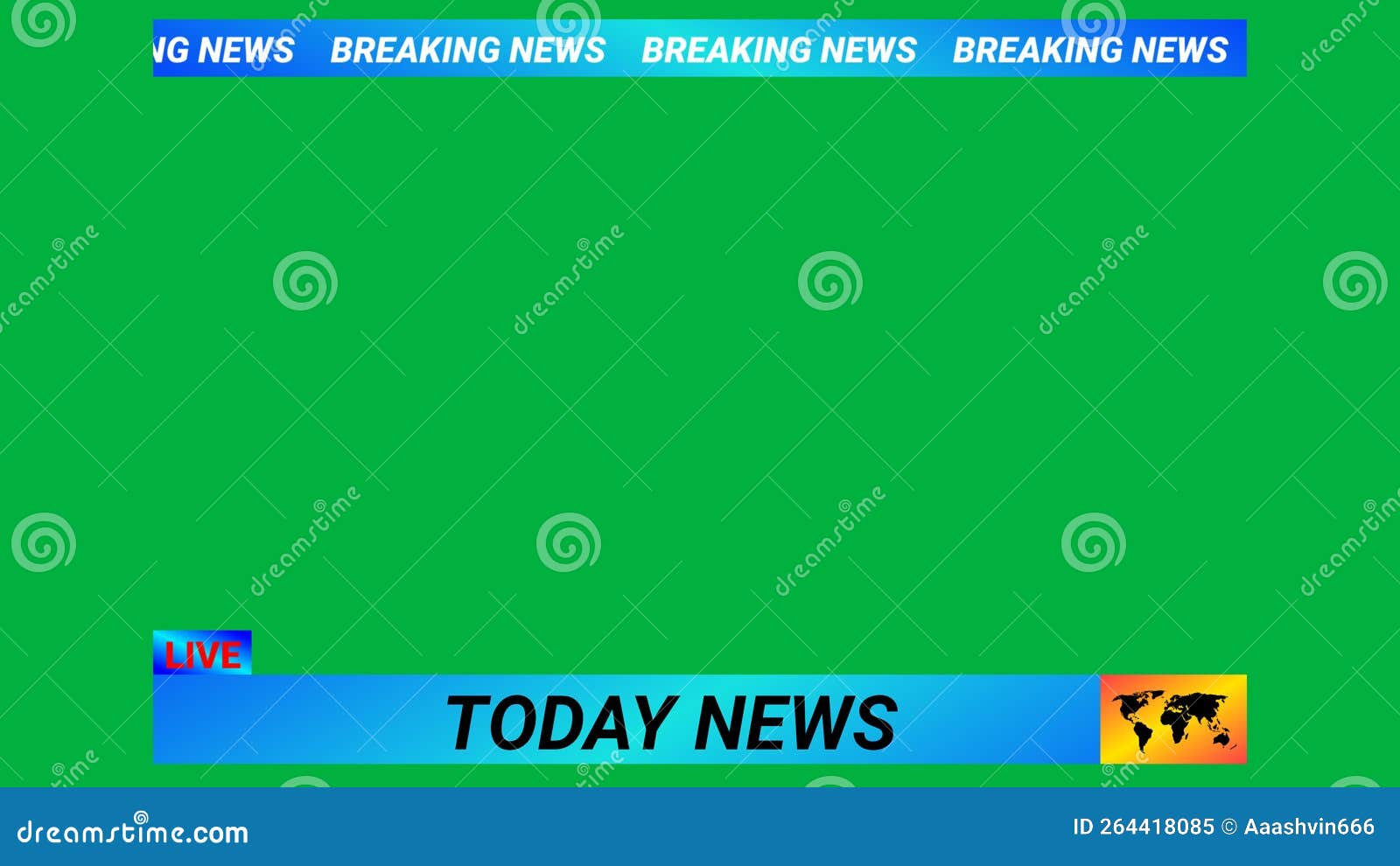 News Update, Live News and Broadcasting Concept Green Screen Stock ...