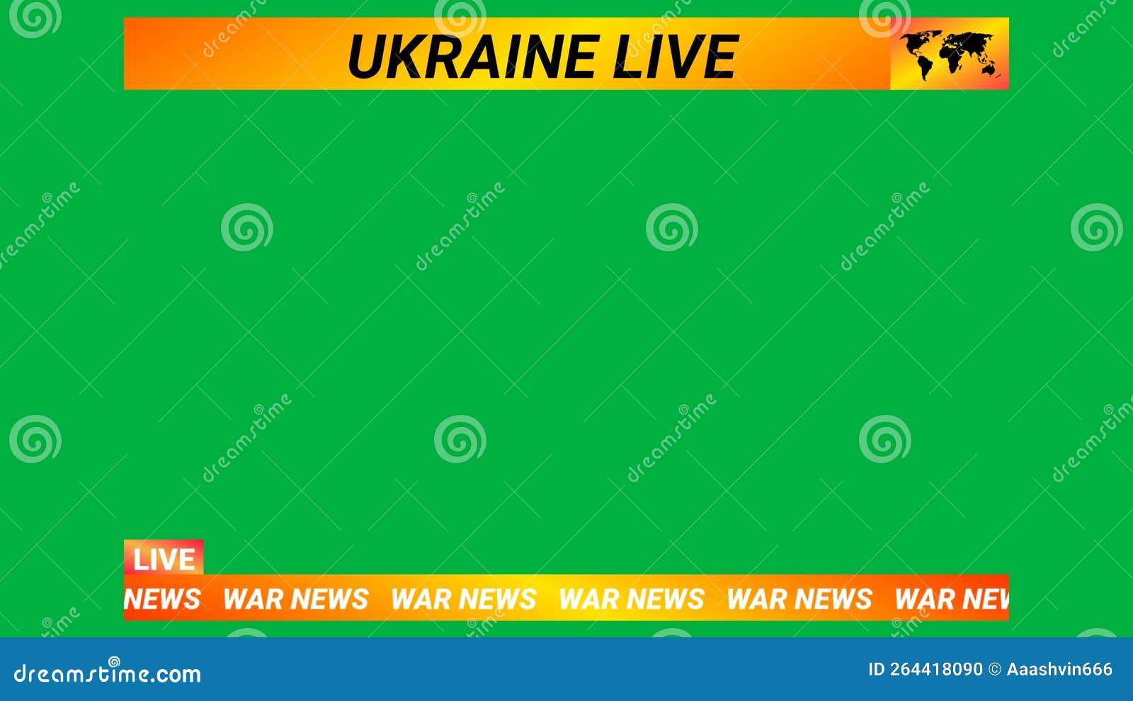 News Update, Live News and Broadcasting Concept Green Screen Stock ...