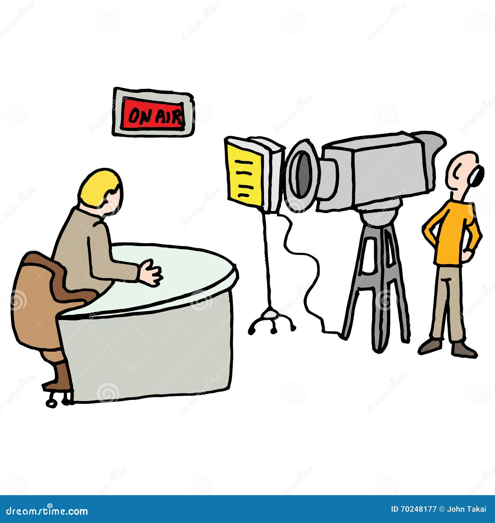 Newscaster Cartoons, Illustrations & Vector Stock Images - 6820 ...