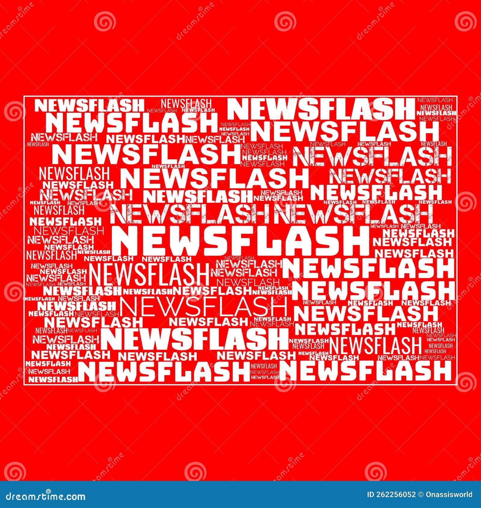 Newsflash Red Page Header Banner Background Illustration Stock ...