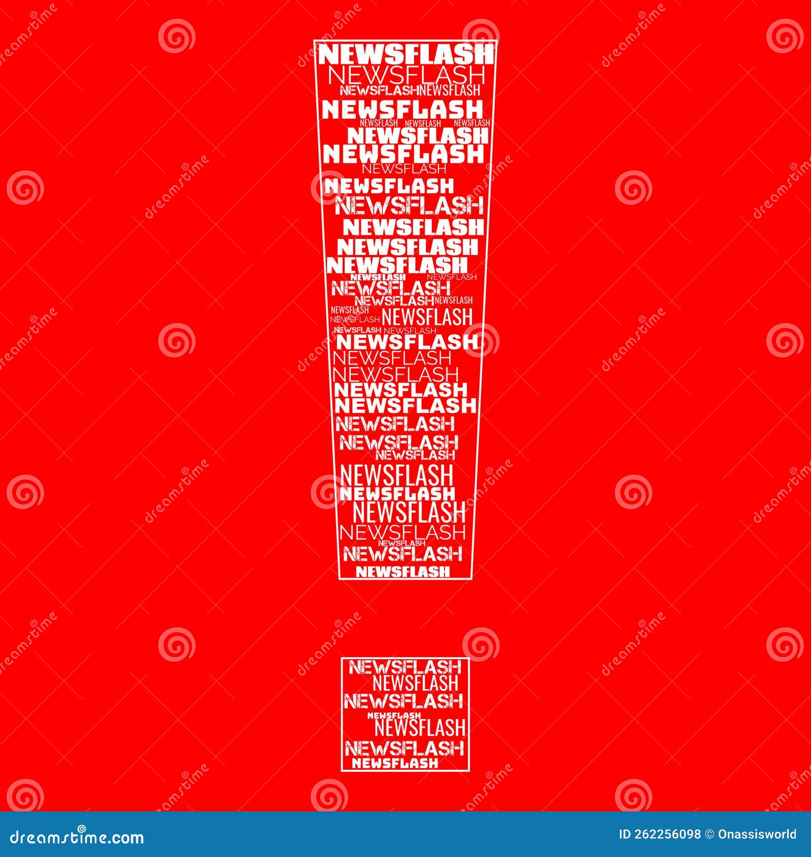 Newsflash Red Page Header Banner Background Illustration Stock ...