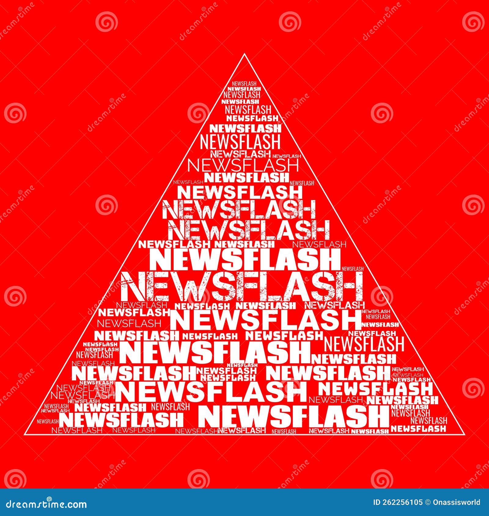 Newsflash Red Page Header Banner Background Illustration Stock ...