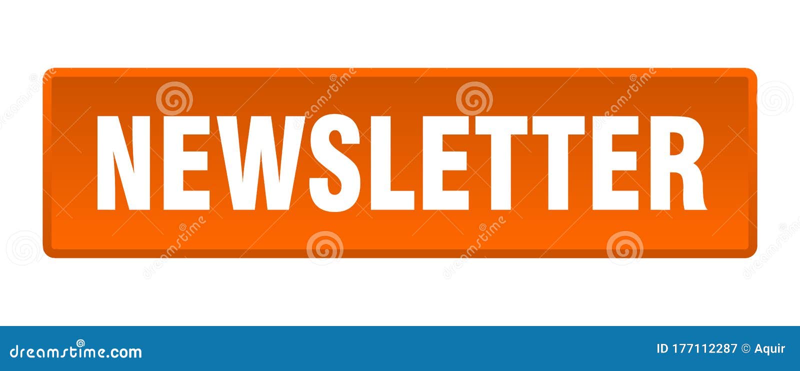 Newsletter Button. Newsletter Square Isolated Push Button Stock Vector ...