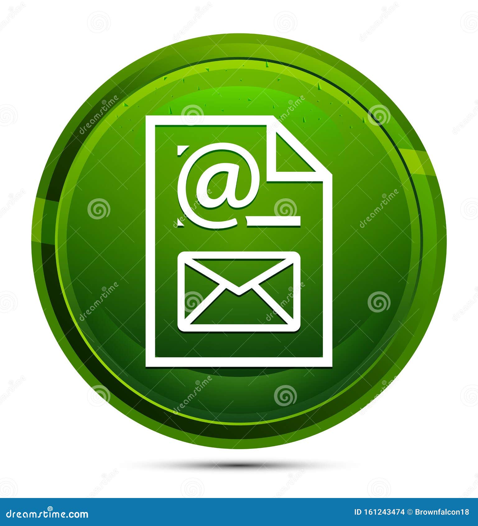 Newsletter Document Page Icon Glassy Green Round Button Illustration ... Newsletter Document Page Icon Glassy Green Round Button Illustration ...