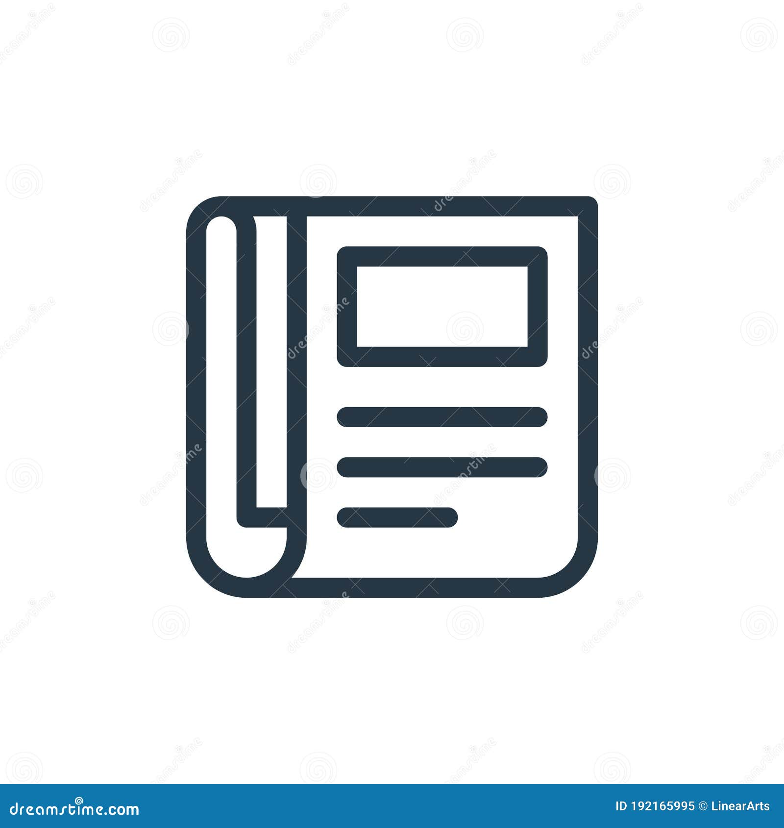 Newsletter Icon Vector from Ecommerce Line Concept. Thin Line ...