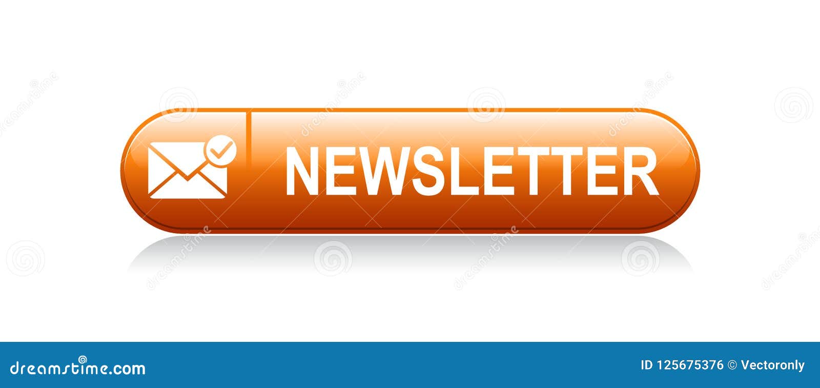 Newsletter Mail Icon Button Stock Illustration - Illustration of ...