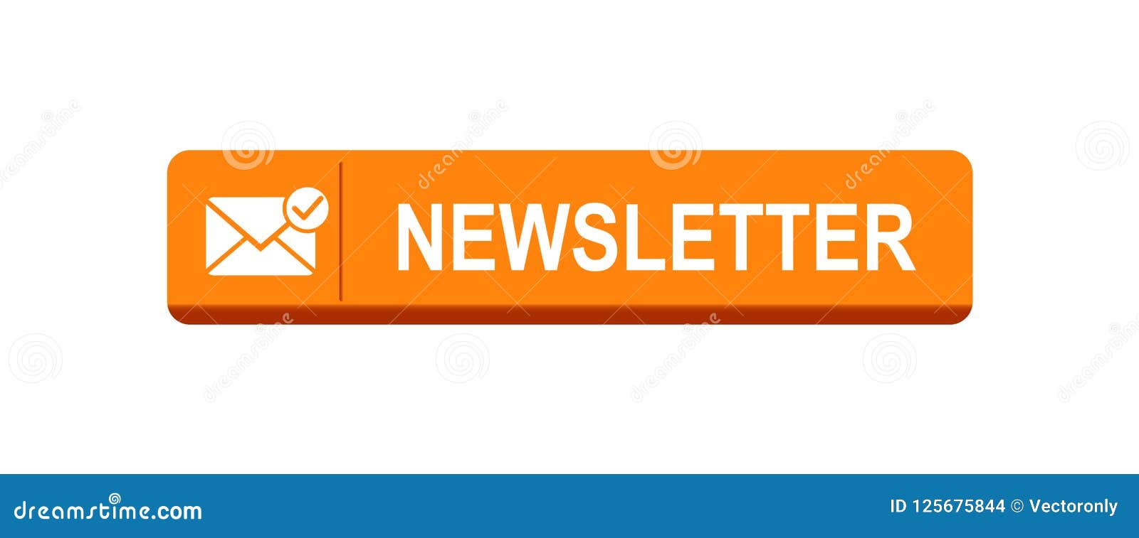 Newsletter Mail Icon Button Stock Illustration - Illustration of ...