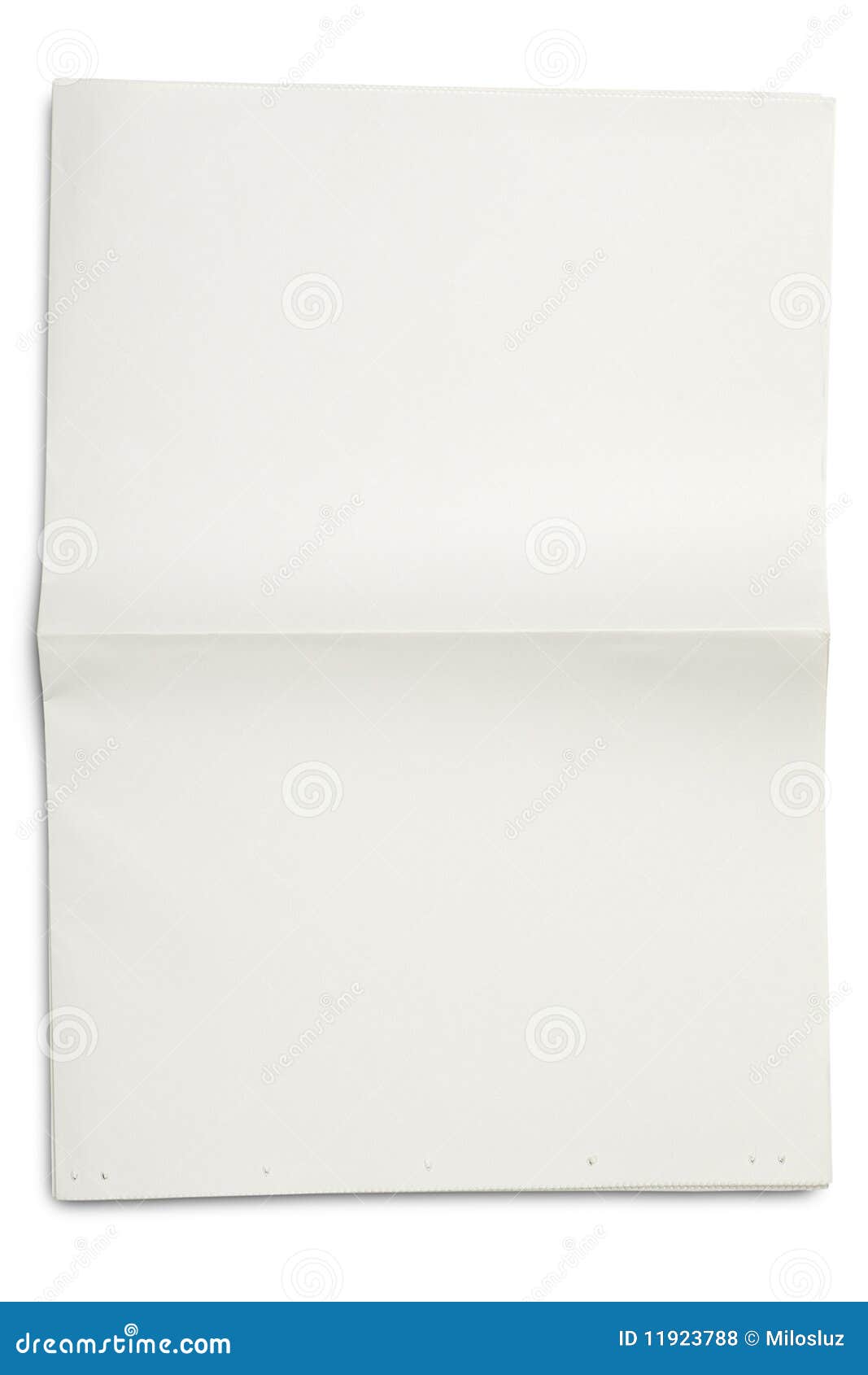 Blank Unfolded Creased Piece Of Paper Royalty-Free Stock Image ...