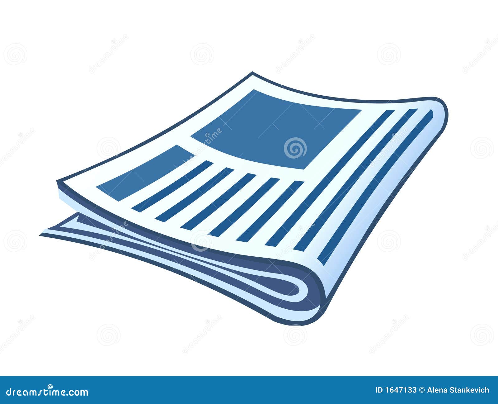 Colored Newspaper Template Cartoon Vector | CartoonDealer.com #13540101