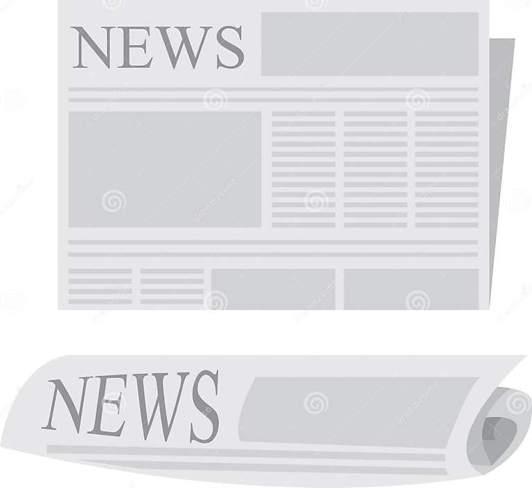 Newspaper stock vector. Illustration of curl, view, breaking - 22652244