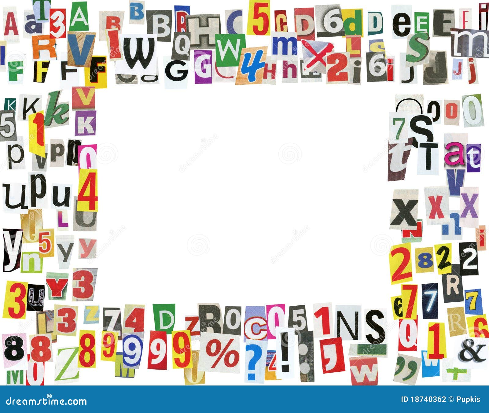 Newspaper abc frame stock photo. Image of alphabet, print - 18740362