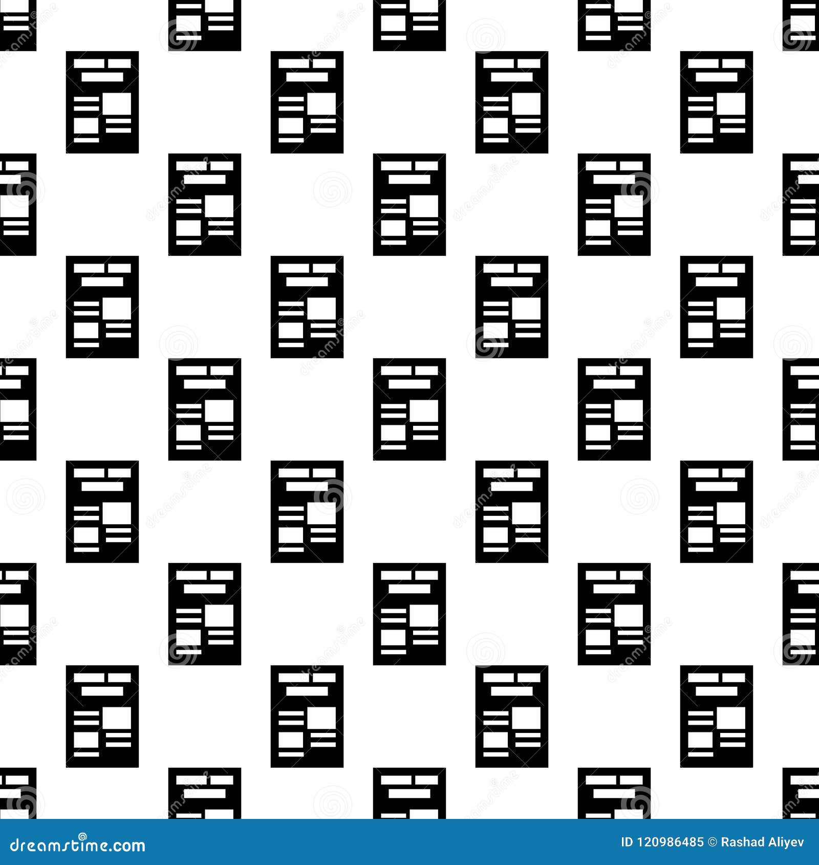 Newspaper Ads Icon in Pattern Style Stock Illustration - Illustration ...