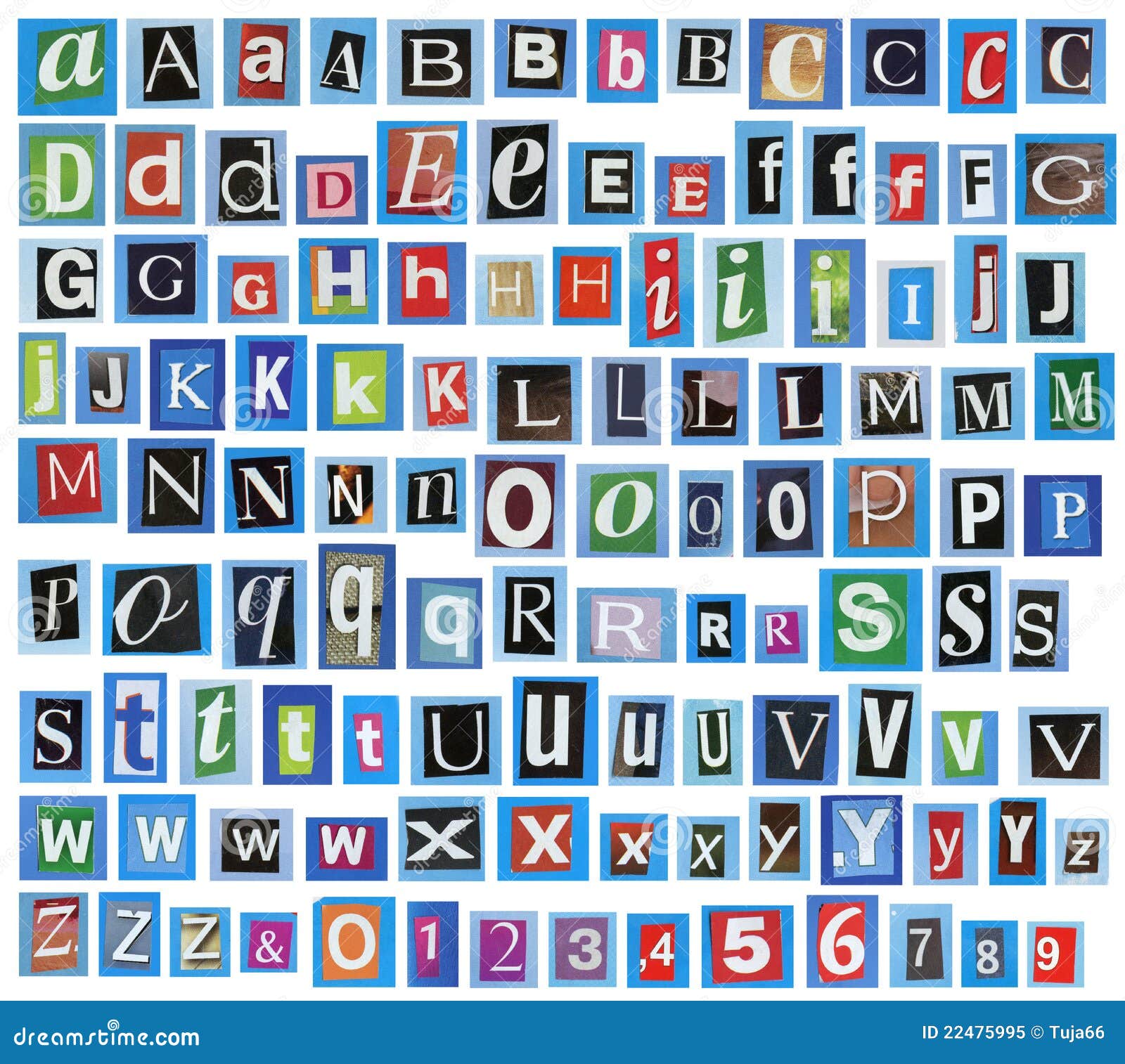 Newspaper alphabet stock image. Image of clipped, collage - 22475995
